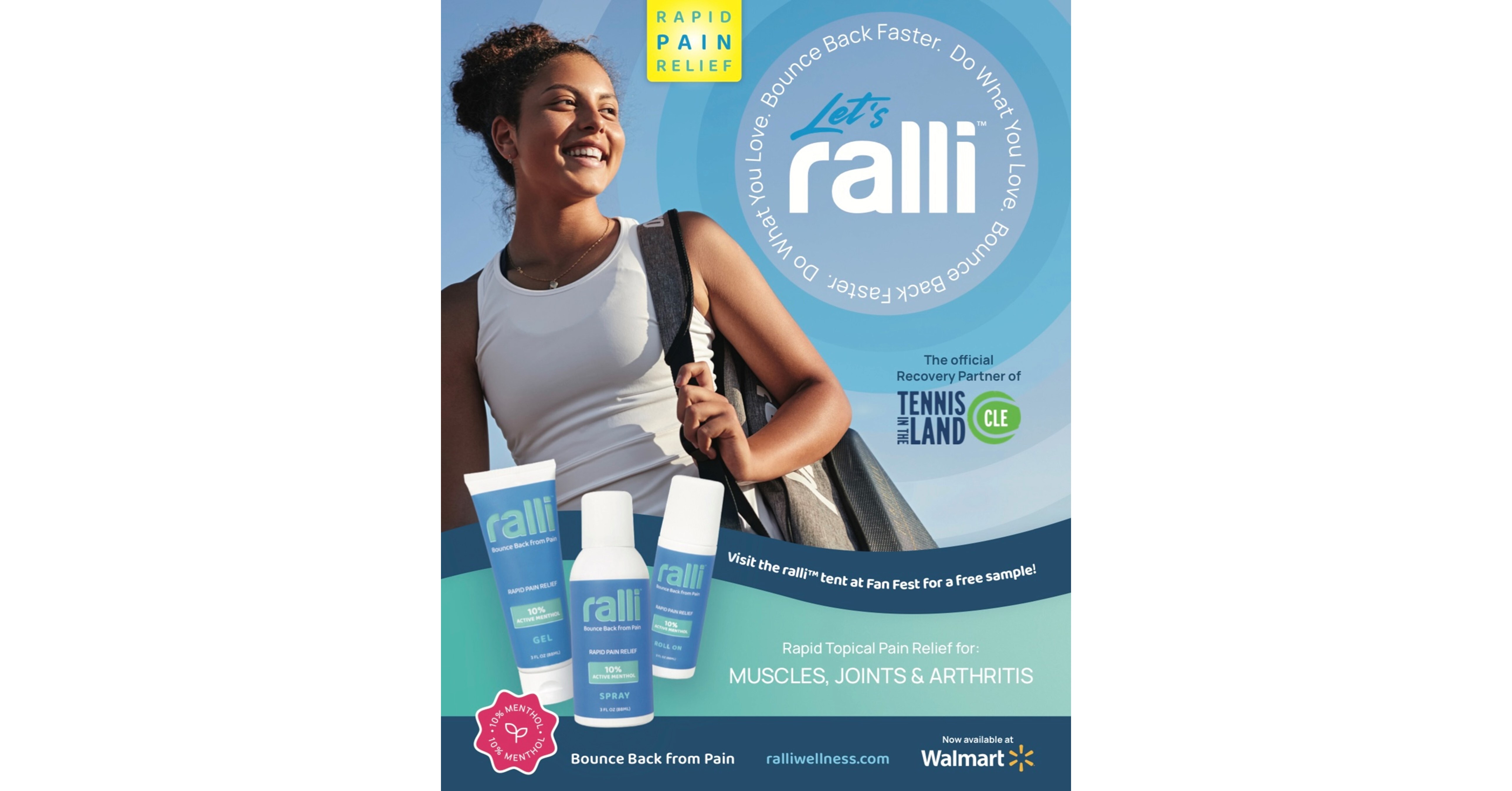 Ralli Rapid Pain Relief Becomes Official Recovery Partner of Tennis in ...