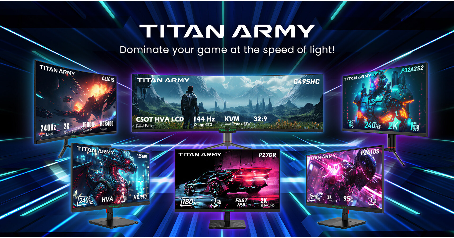 TITAN ARMY Debuts Lightning-Fast Gaming Monitors, Bringing Soaring ...