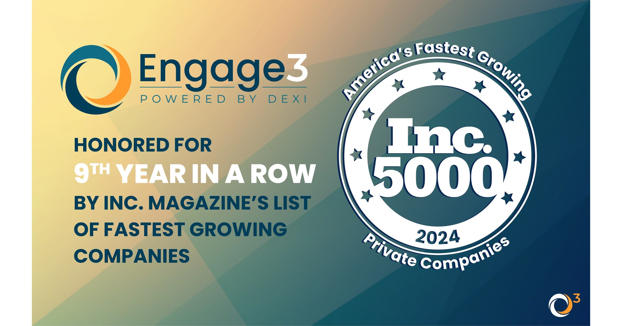 Engage3 Recognized in Inc. Magazine's List of Fastest Growing Companies ...