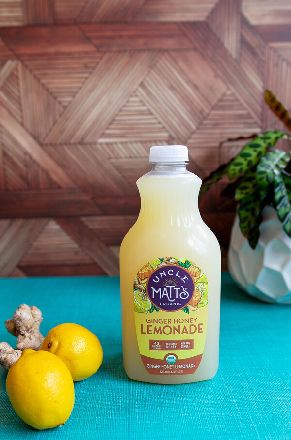 Uncle Matt's Organic® Launches Ginger Honey Lemonade
