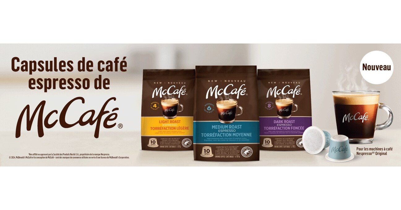 McCafé® présente les Capsules de café espresso compostables† pour les ...