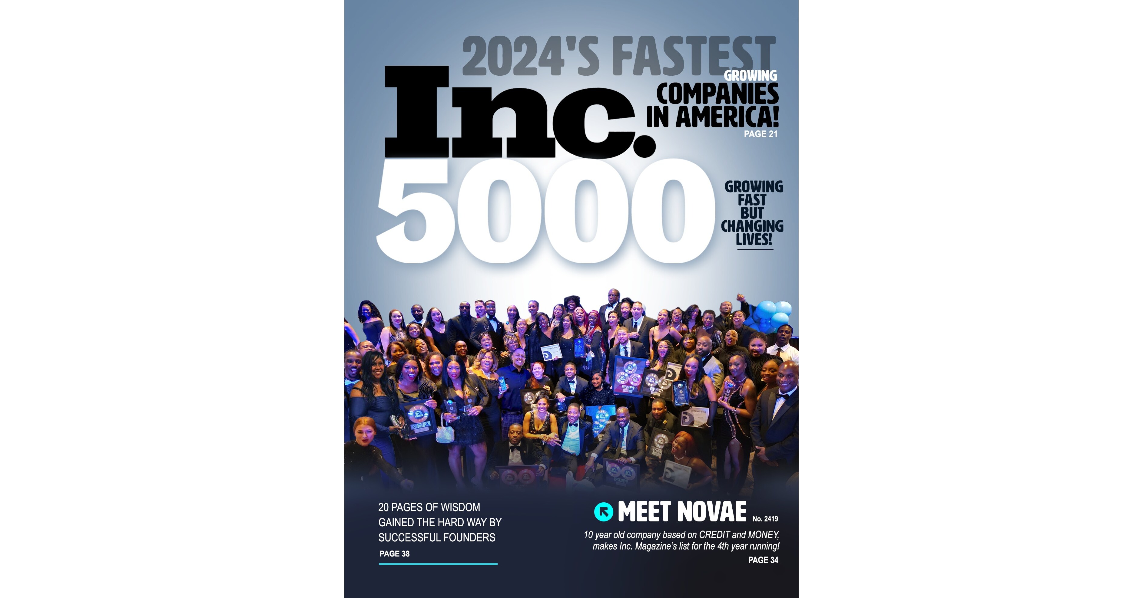 Novae - The Credit & Money Company, Makes Inc5000 for 4th Year Running
