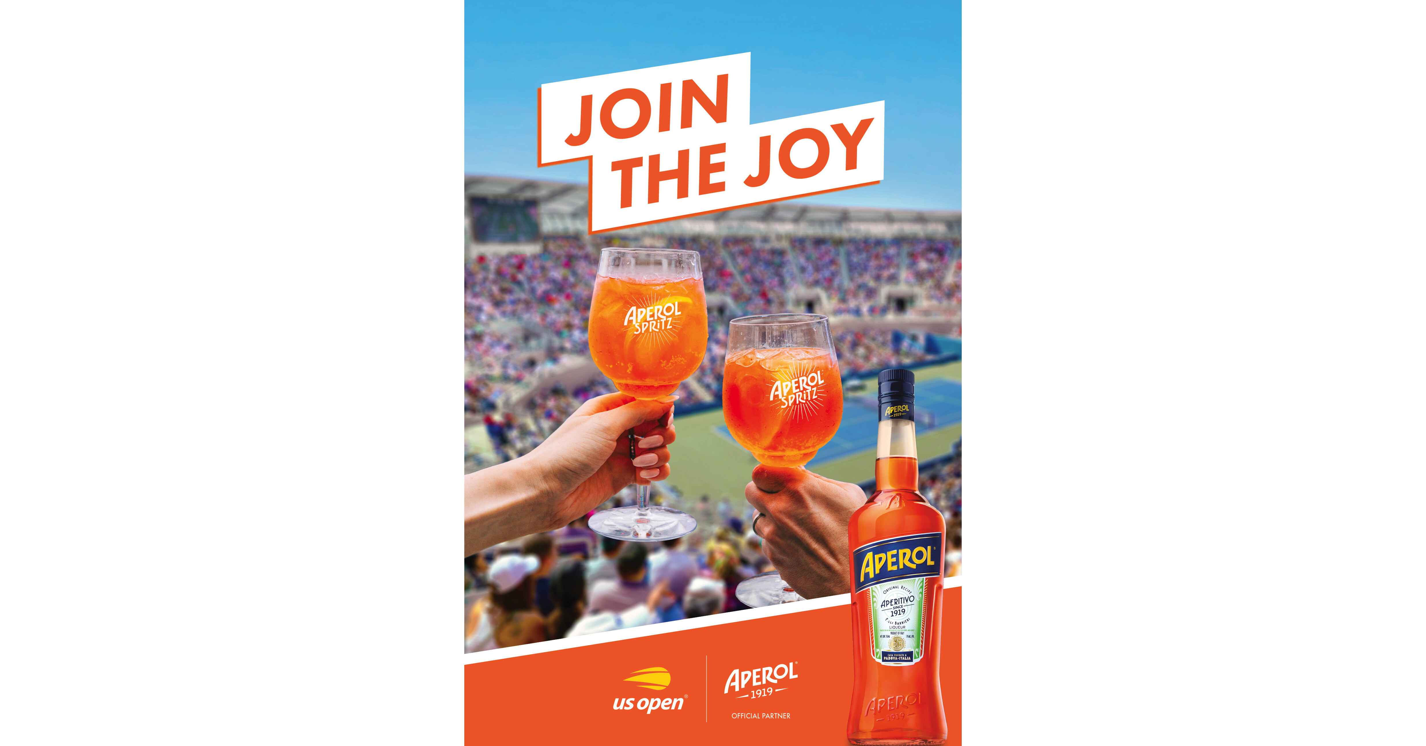 APEROL®, THE JOYFUL SPIRIT OF ITALY, RETURNS TO THE US OPEN CELEBRATING ...