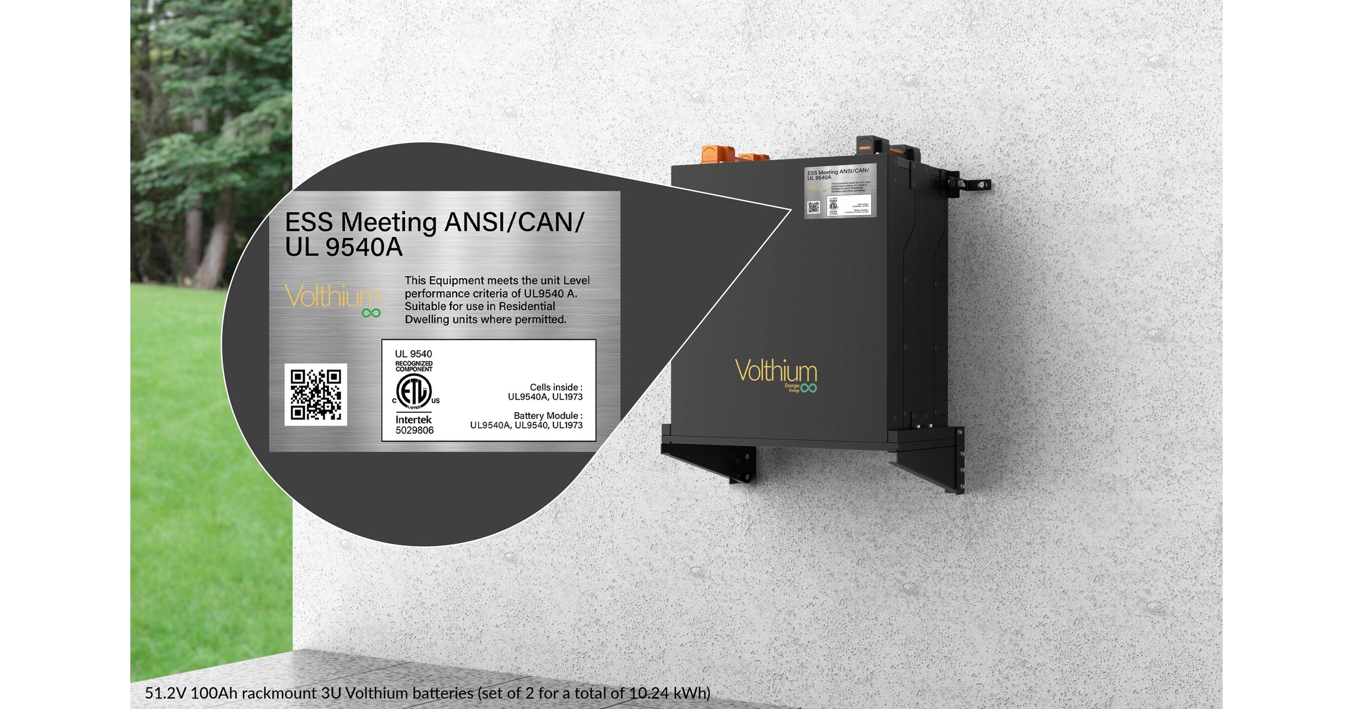 Volthium Achieves UL9540A and UL9540 Certification for Batteries and ...