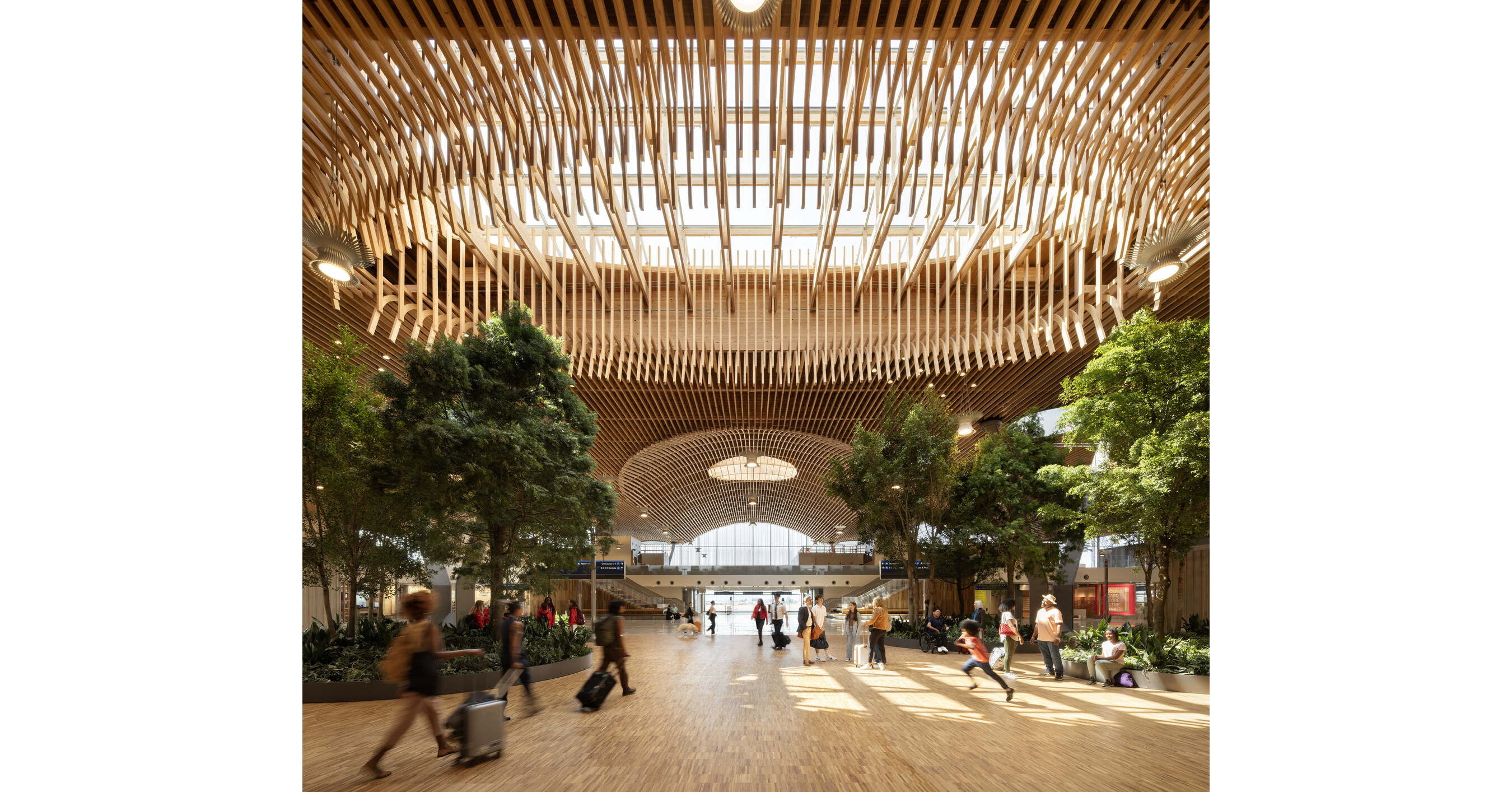 PORTLAND INTERNATIONAL AIRPORT MAIN TERMINAL OPENS TO TRAVELERS