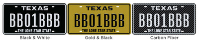Embossed license plates are now back in Texas!