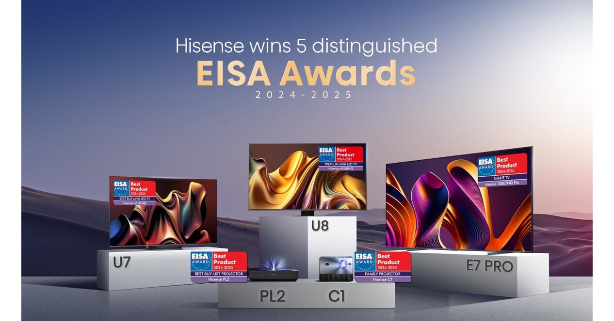 Hisense Wins Host of EISA Awards 2024-2025 for Innovation and Excellence