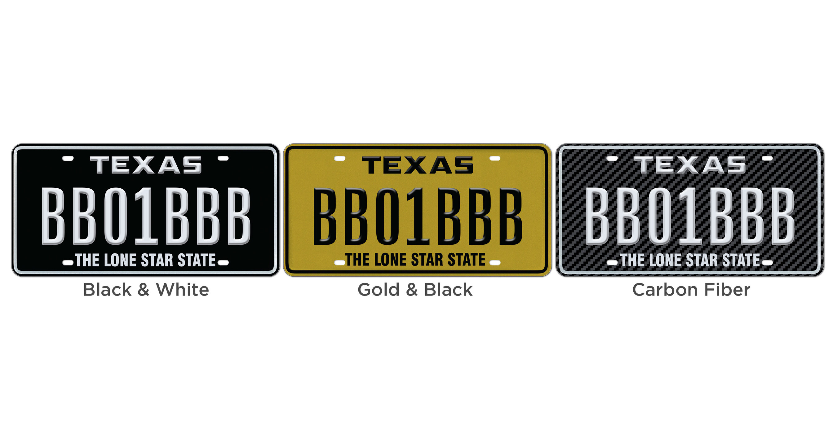 Embossed license plates are now back in Texas! My Plates launches three ...