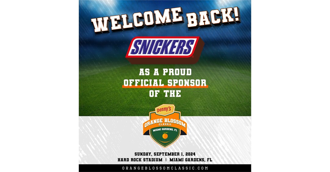 Orange Blossom Classic Announces the Return of SNICKERS® as Official ...