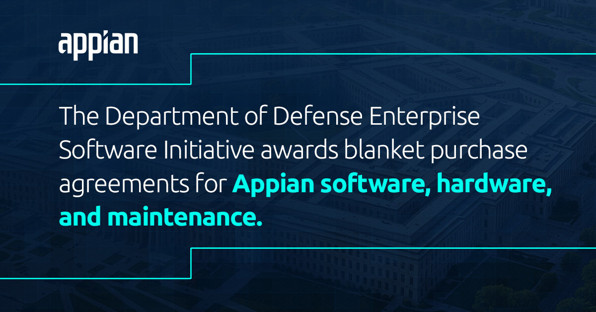Department of Defense Awards $145M Contract for Appian Software ...