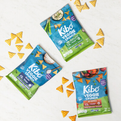 KIBO FOODS® introduces new veggie crunch chips powered by green peas
