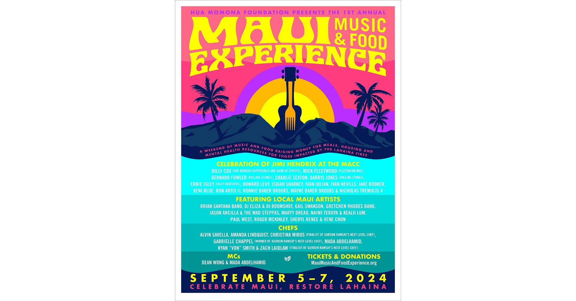 Hua Momona Foundation Announces Free Tickets for Those Affected by the ...
