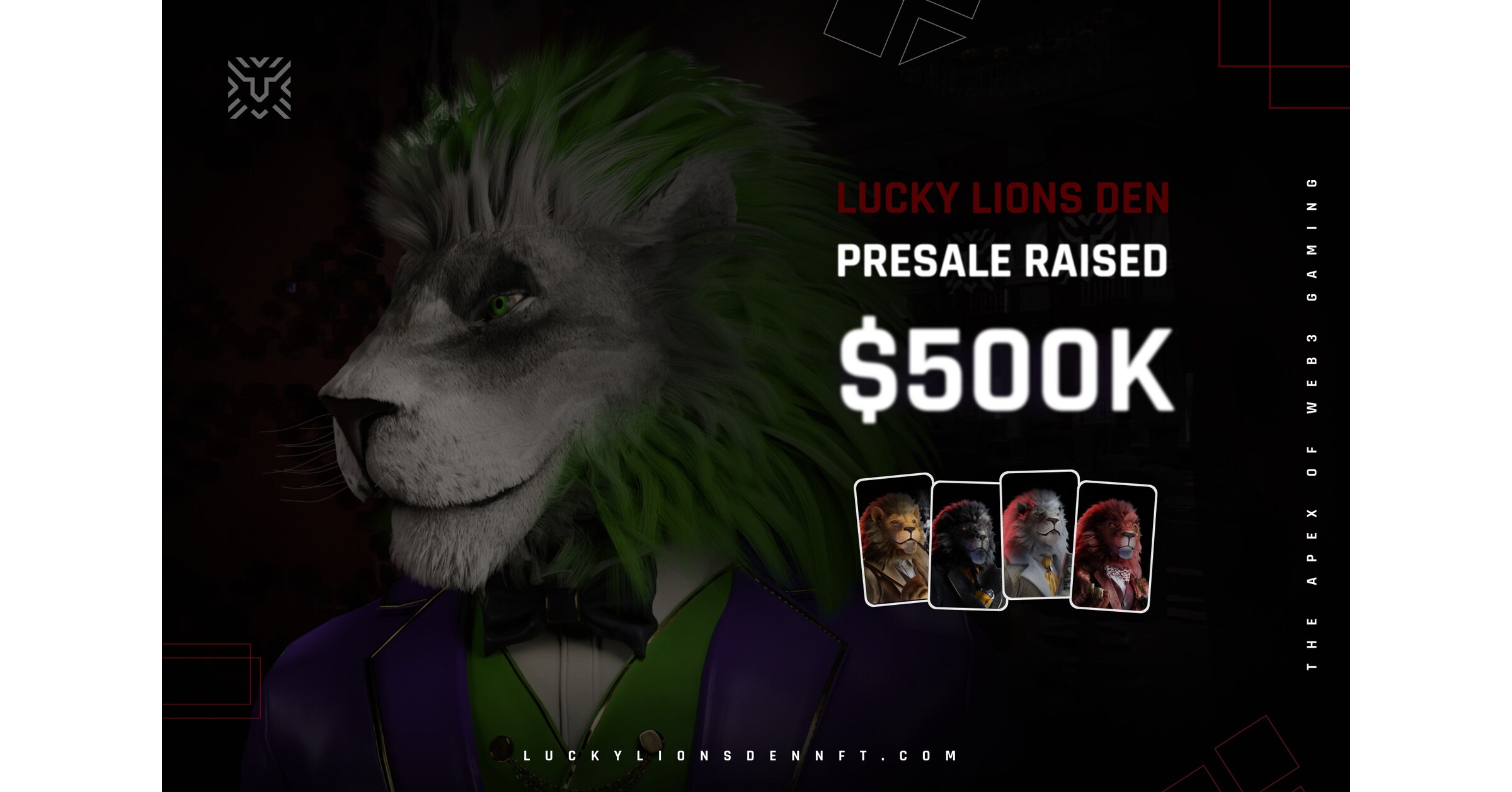 Lucky Lions Den NFT Presale Breaks Records and Raises $500K
