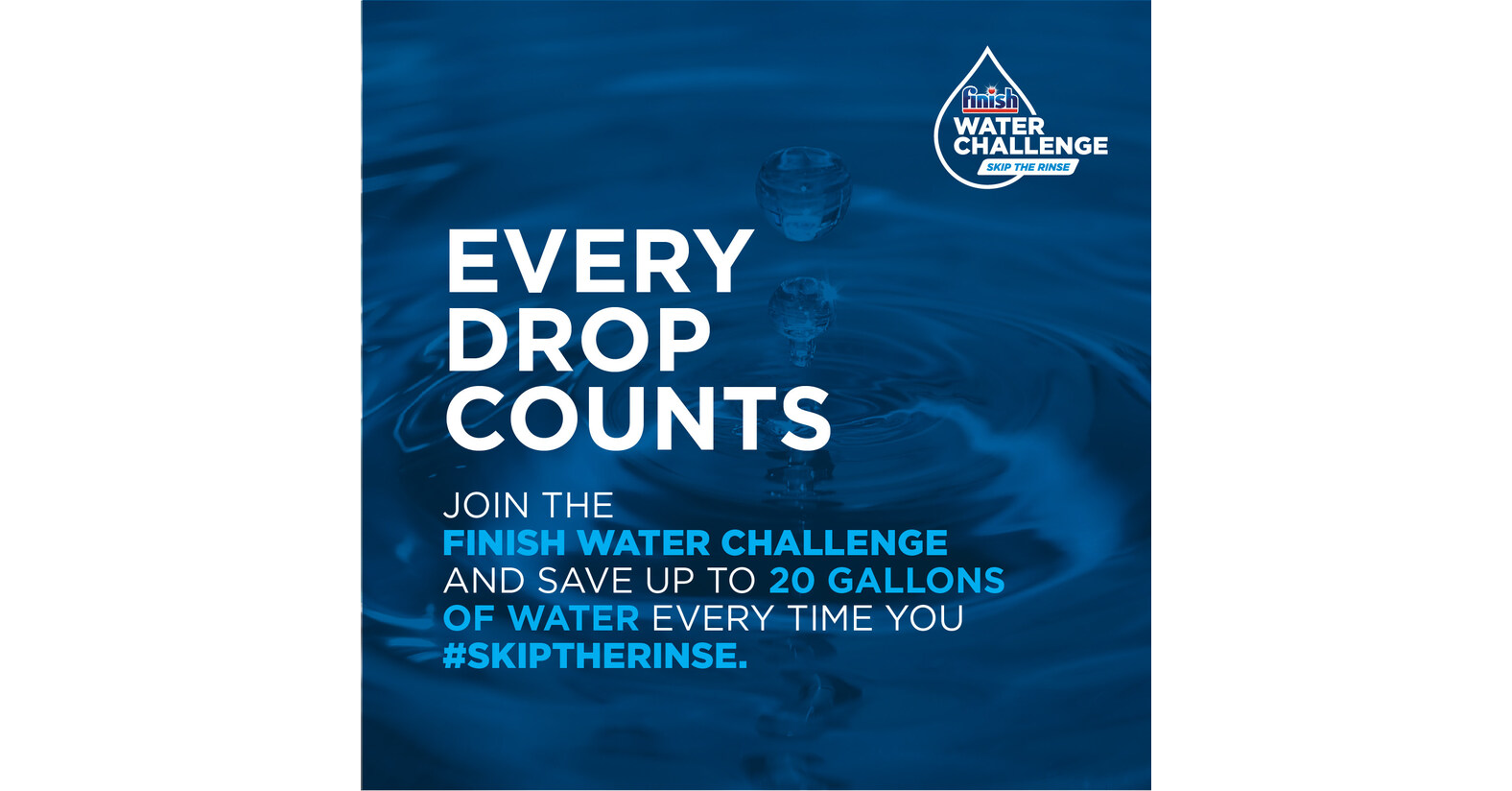 Finish® Teams Up with Flume to Launch the Finish Water Challenge