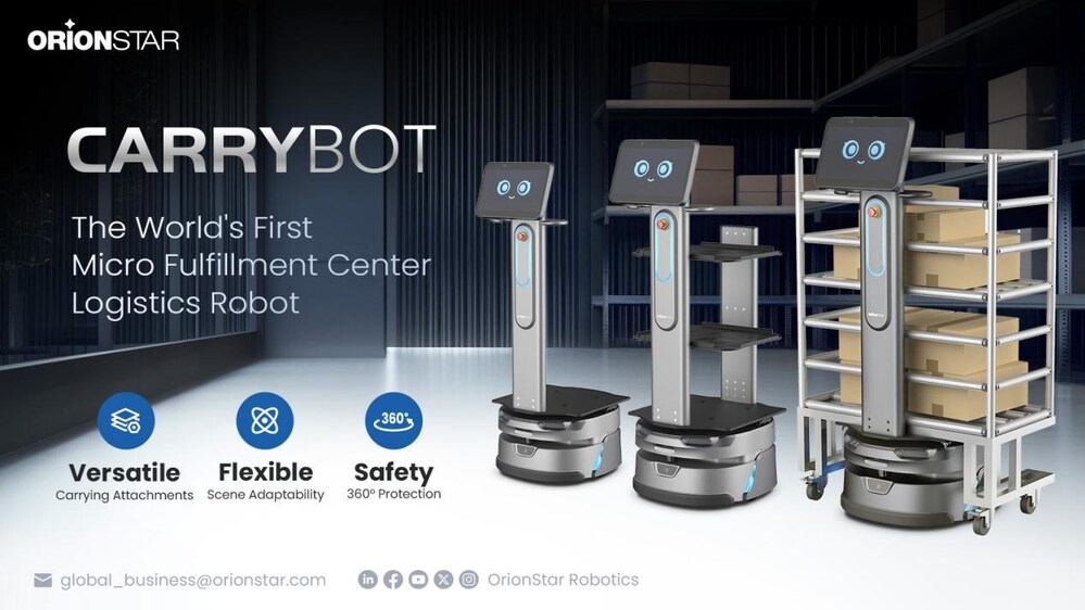 OrionStar Robotics Launches CarryBot: The World's First Logistics Robot ...