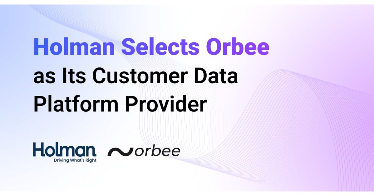 Holman Selects Orbee as Its Customer Data Platform Provider