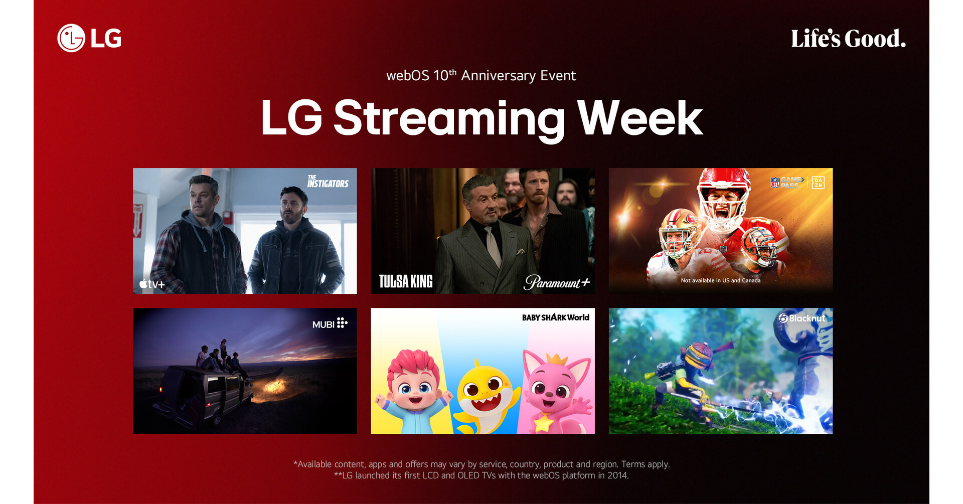 LG STREAMING WEEK MARKS THE CELEBRATION OF A DECADE OF WEBOS