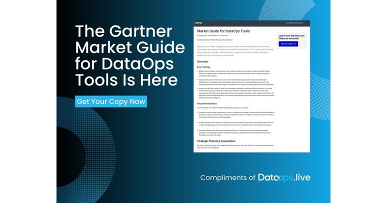 DataOps.live Recognized as a Representative Vendor in the 2024 Gartner® Market Guide for DataOps ...