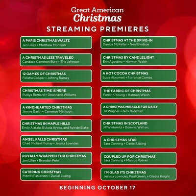 'GREAT AMERICAN CHRISTMAS 2024,' WITH HIGH-QUALITY, ORIGINAL HOLIDAY ...