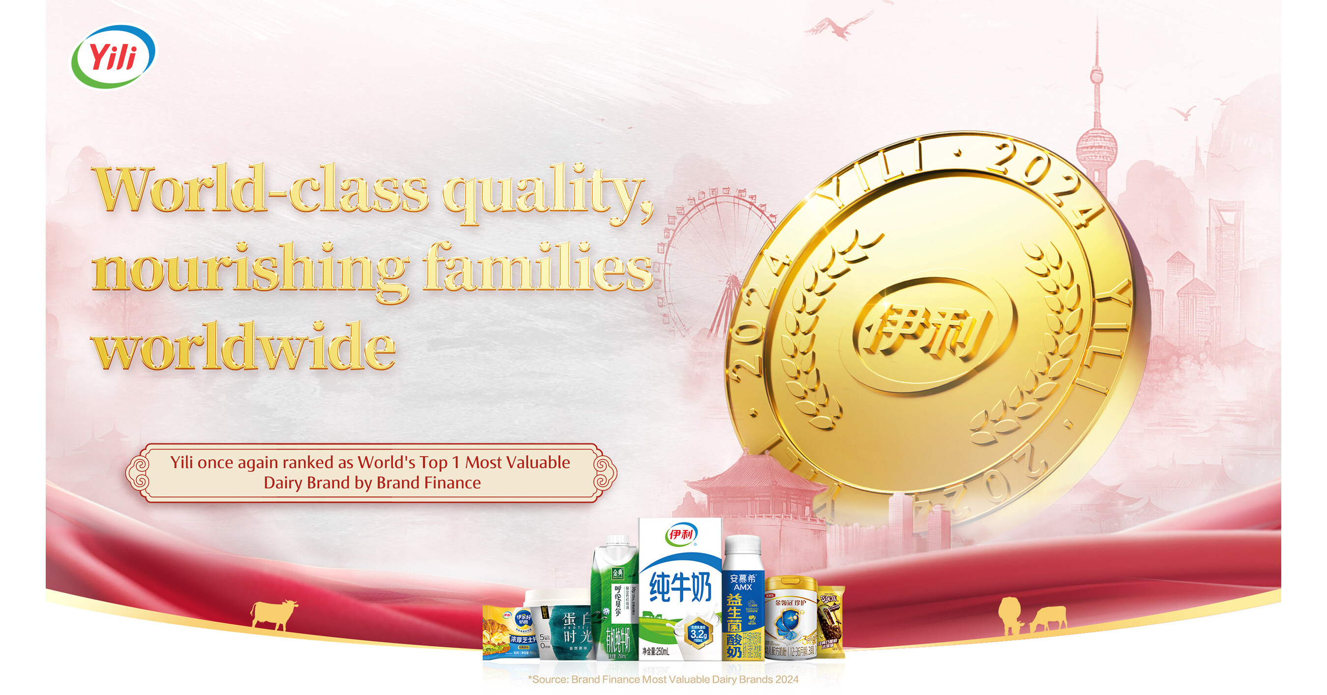Brand Finance Confirms Yili's Position as World's Most Valuable Dairy ...