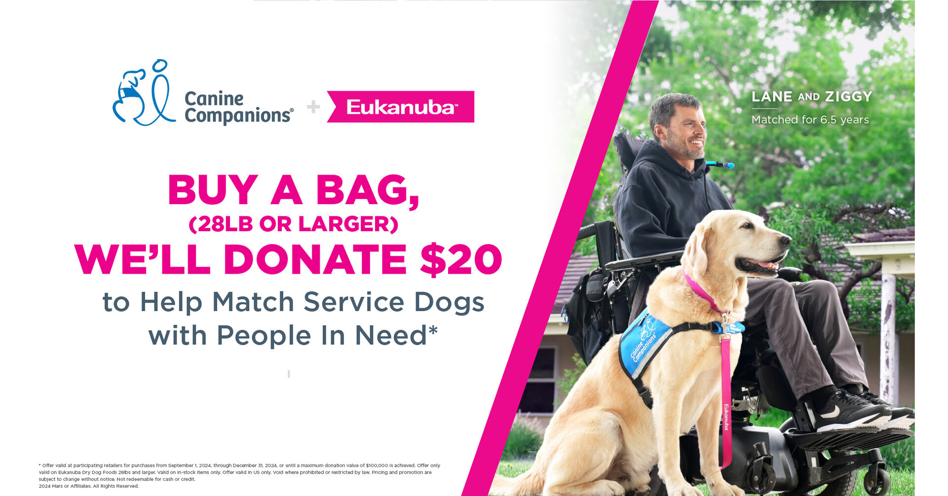 Eukanuba and Canine Companions Celebrate National Service Dog Awareness ...