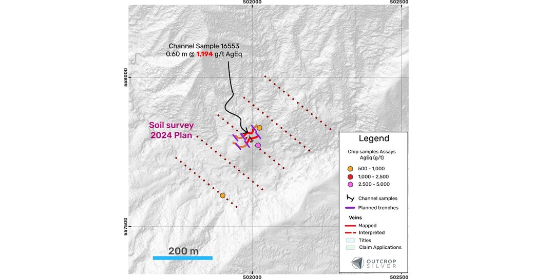 OUTCROP SILVER'S EXPANDED 2024 EXPLORATION FOOTPRINT LEADS TO MULTIPLE ...
