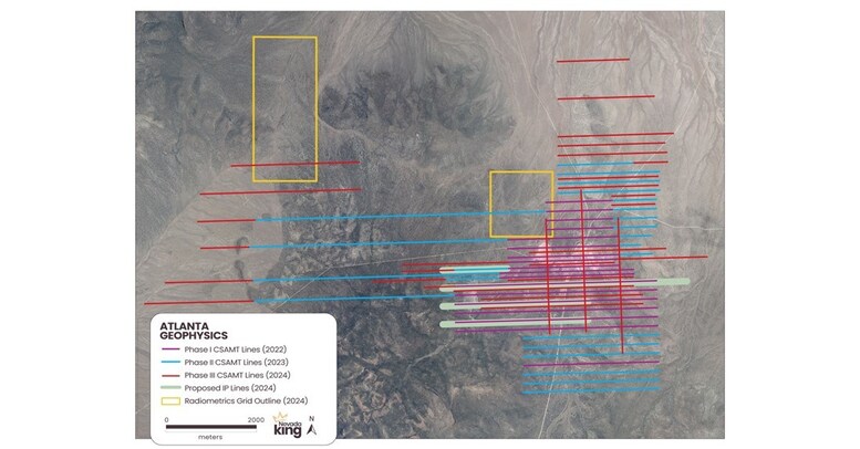NEVADA KING ANNOUNCES COMMENCEMENT OF GEOPHYSICAL SURVEYS AT ATLANTA