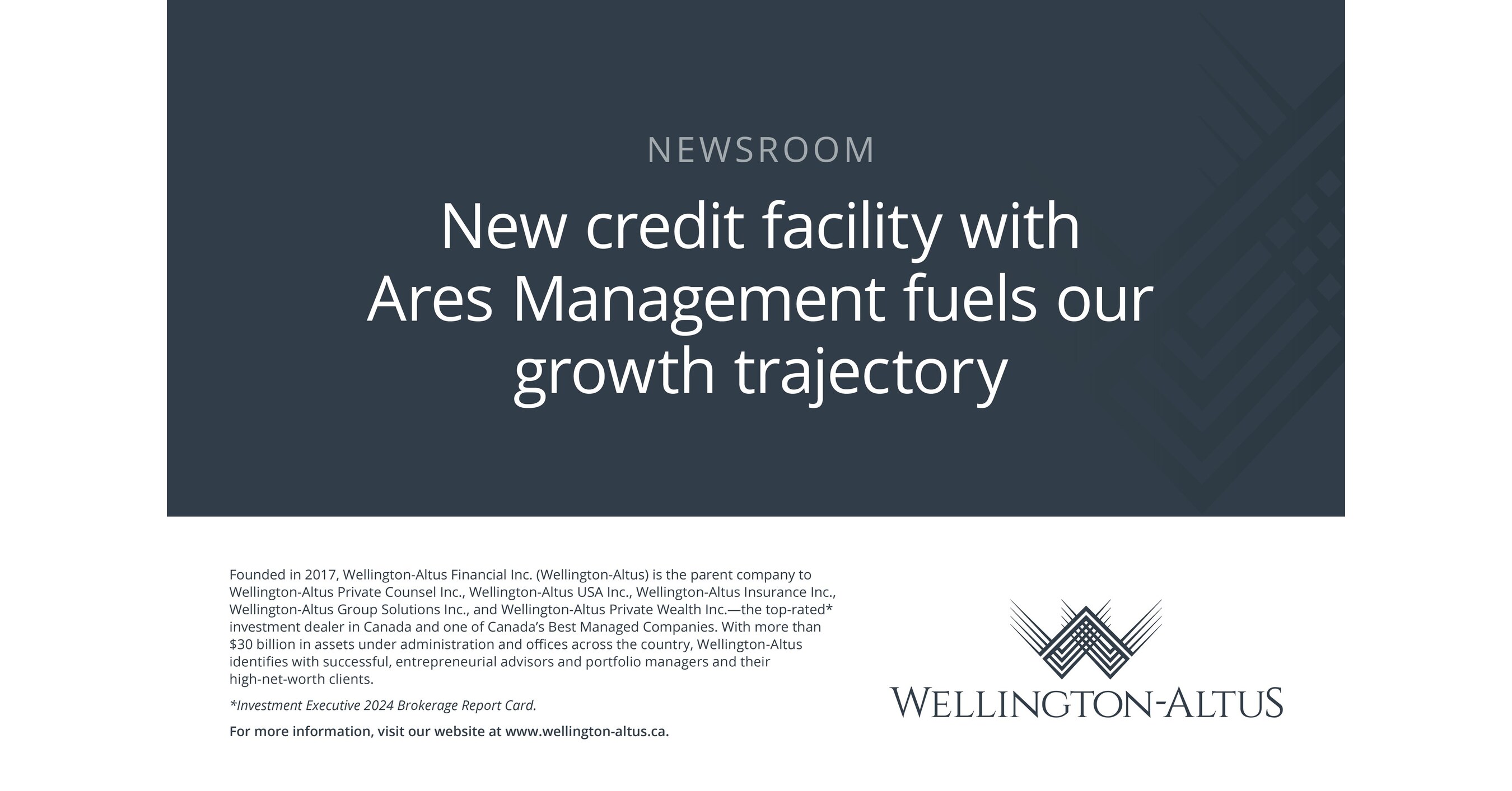 Wellington-Altus Announces Credit Facility With Ares Management ...