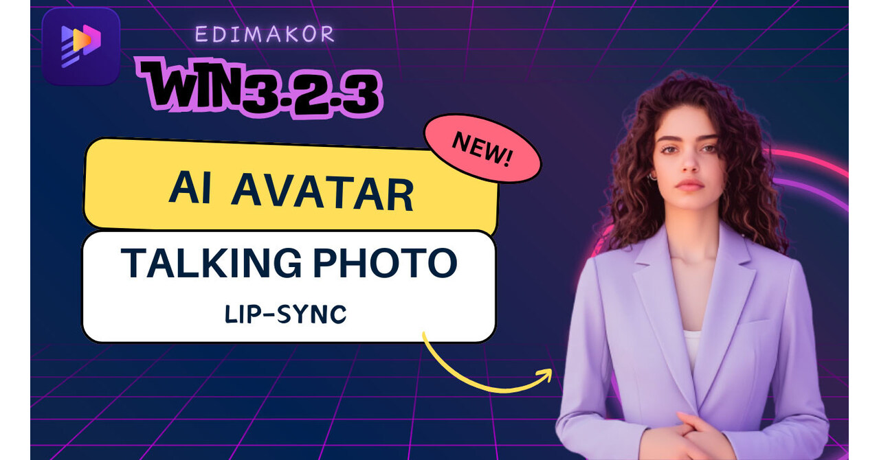 HitPaw Edimakor Win 3.2.3 Unveils Exciting New AI Avatar and Talking Photo Feature with Lip Sync