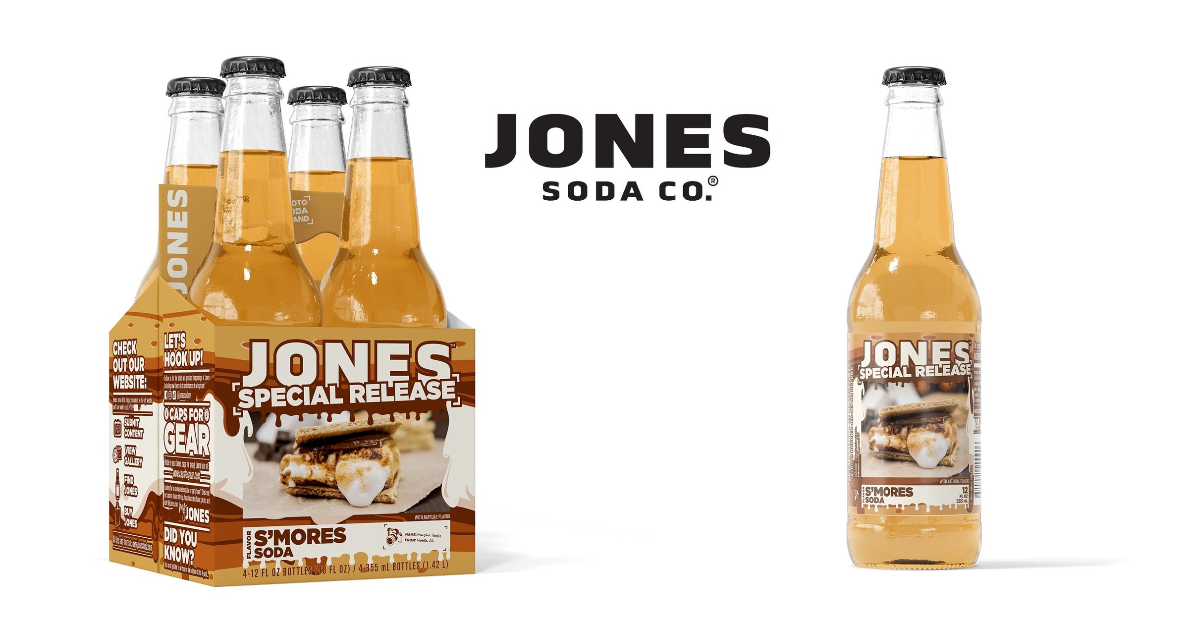 Jones Soda Debuts S'mores Special Release Flavor - 'Campfire in a Bottle'
