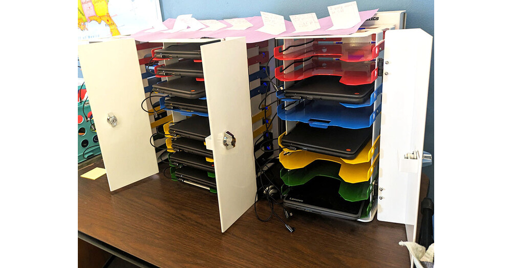 A New Charging Station for School Devices is Designed for Time Savings ...