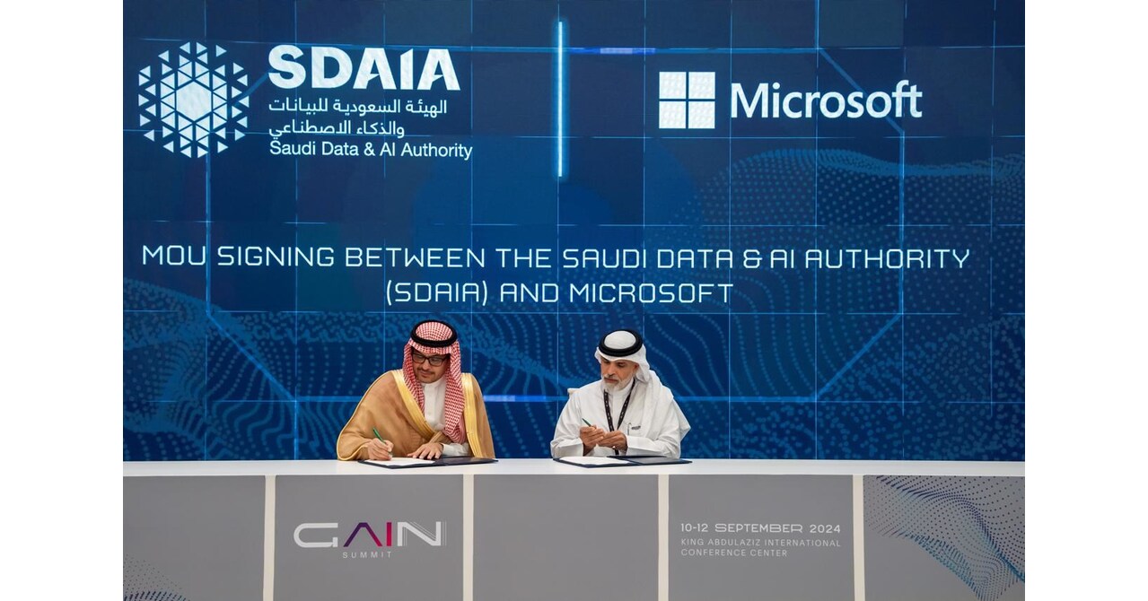 SDAIA and Microsoft to Establish Center of Excellence to Drive AI ...
