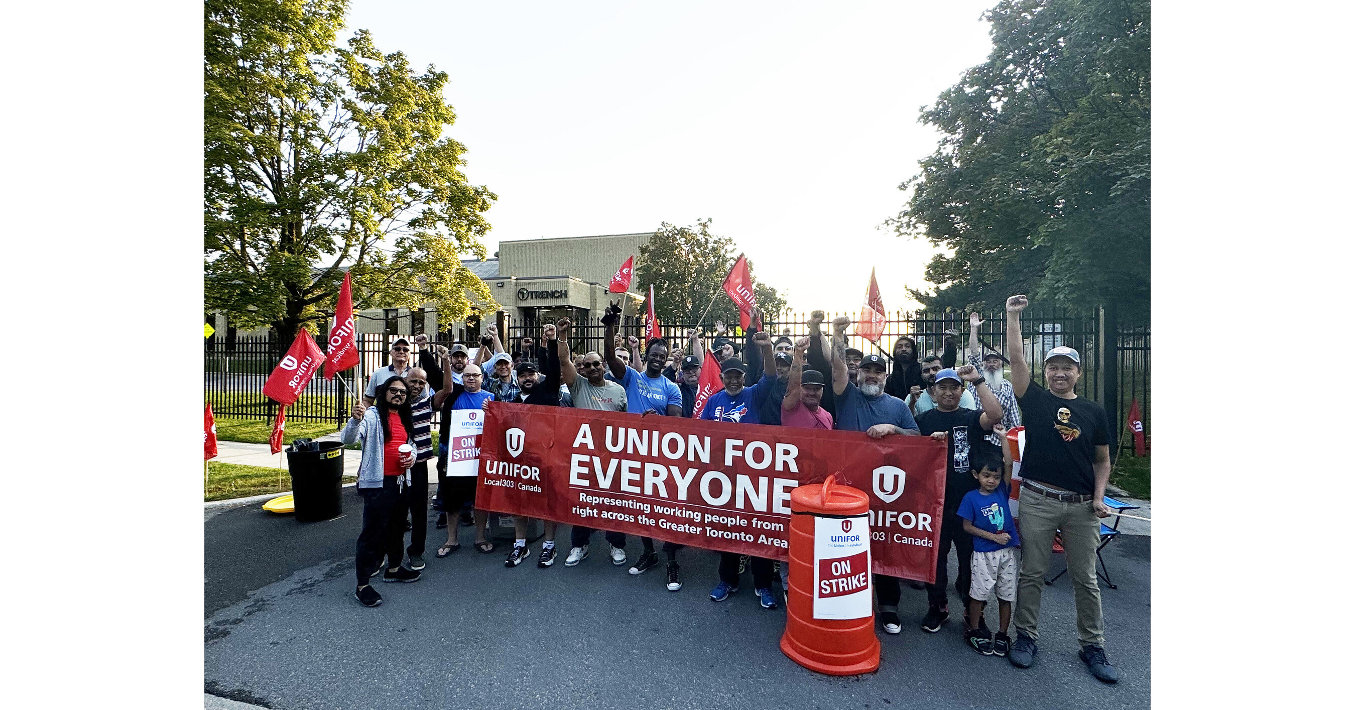 Trench Ltd. electrical manufacturing workers go on strike