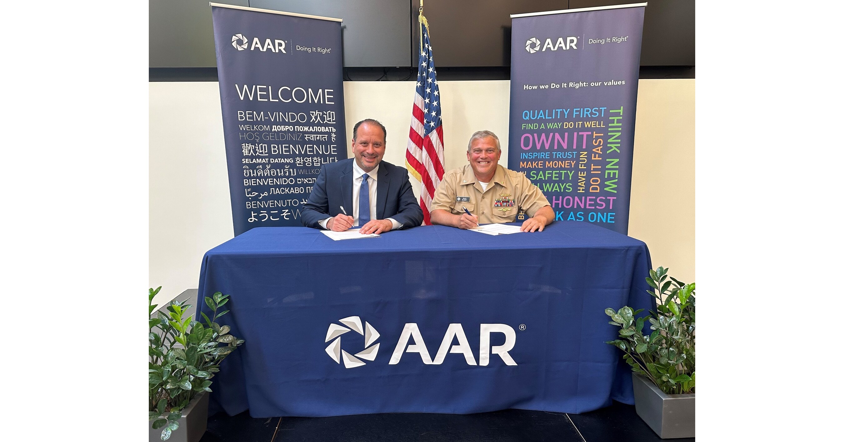AAR and Defense Logistics Agency Land and Maritime sign Supply Chain ...
