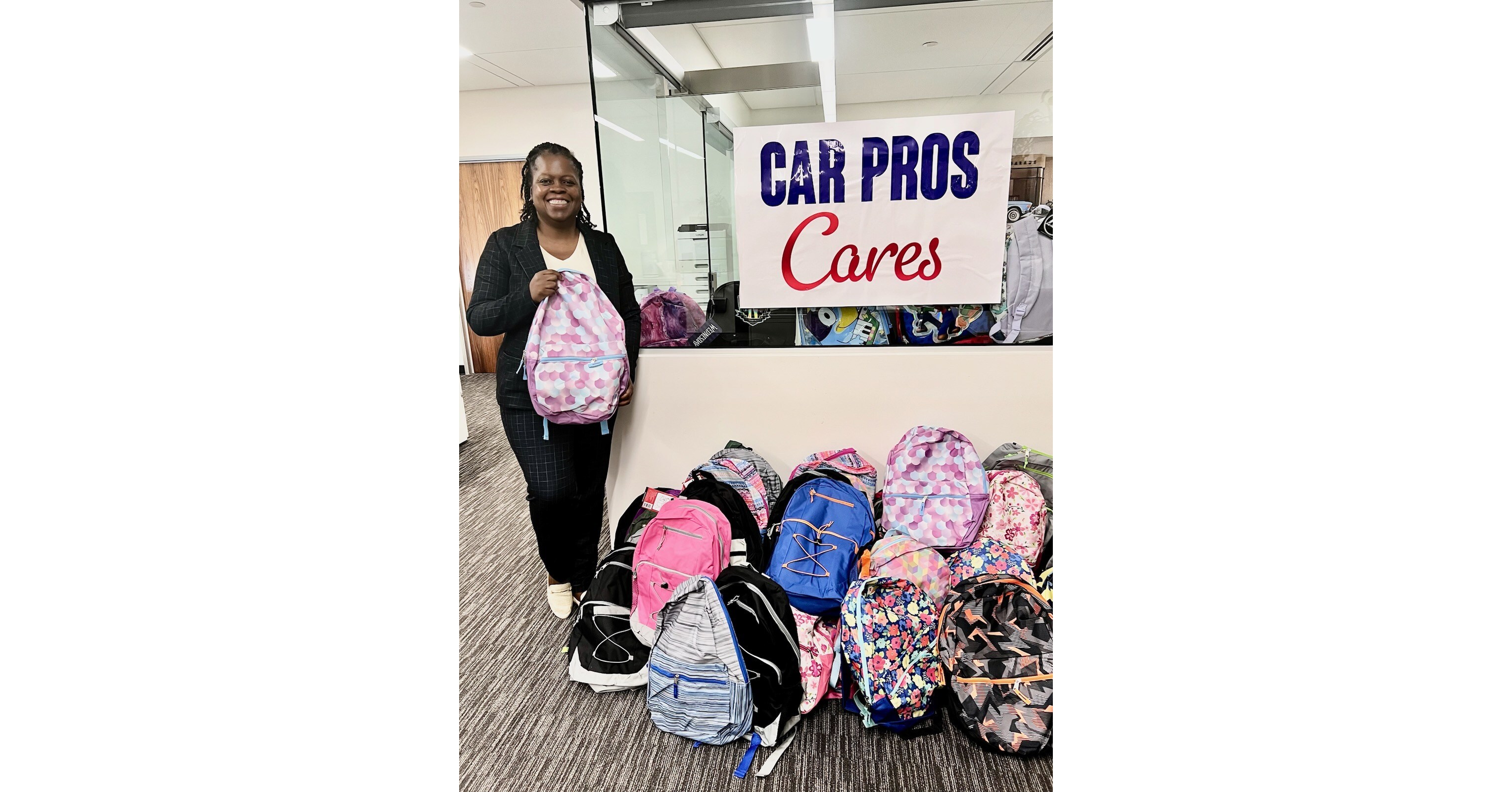 Car Pros Donates Back-To-School Supplies to Local Students
