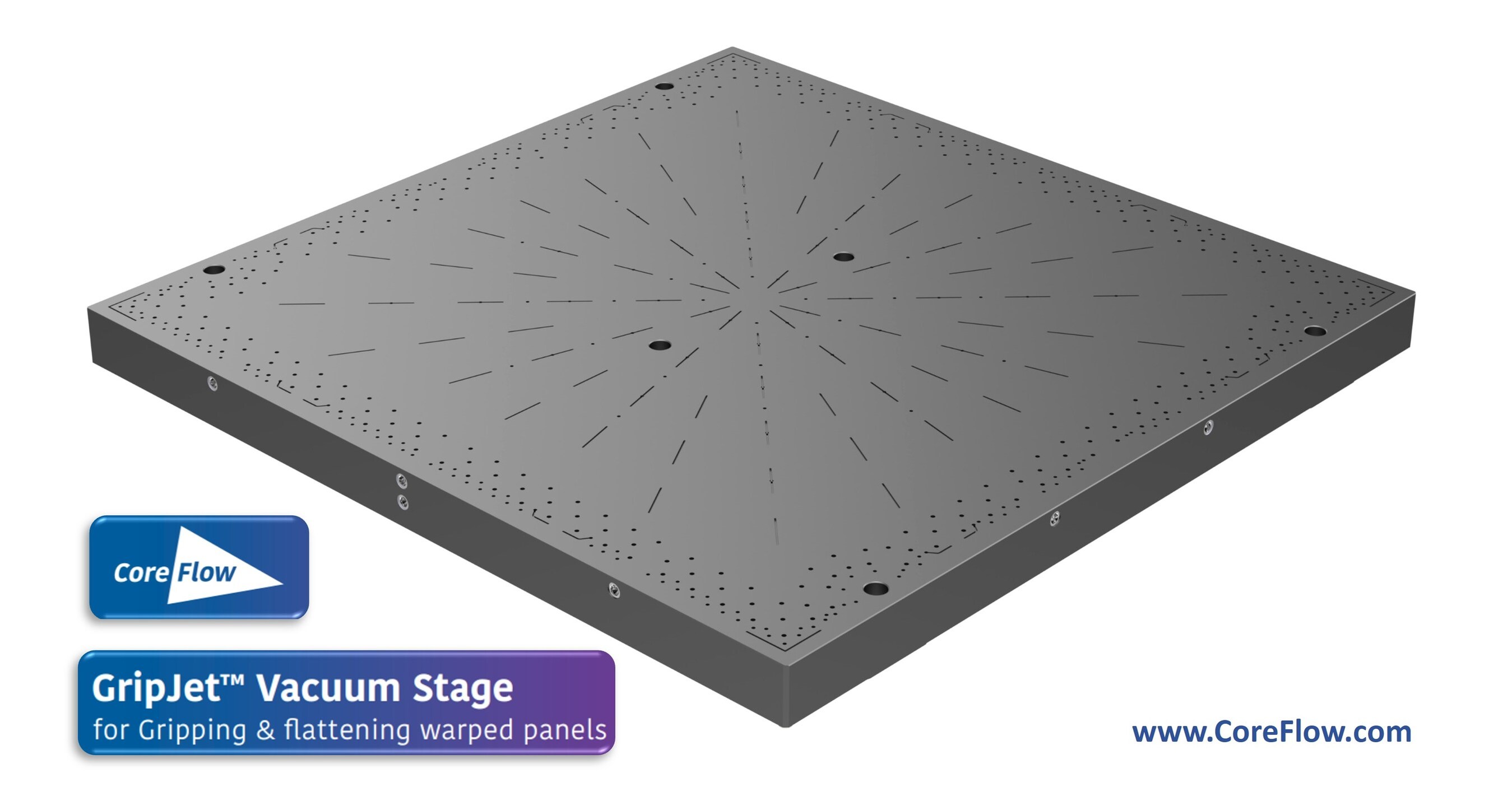 CoreFlow Launches the GripJet™ vacuum stage for flattening and handling ...