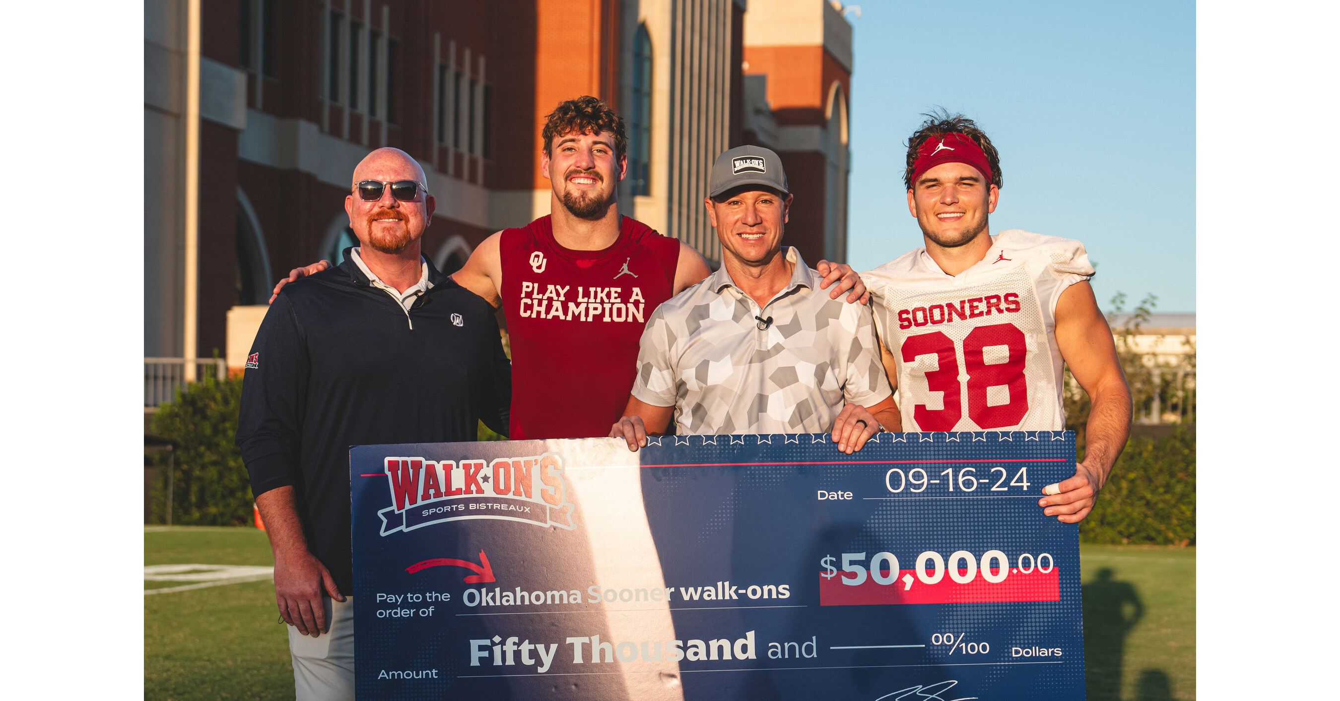 Walk-On's Sports Bistreaux Doubles Down on Danny Stutsman's $50,000 ...