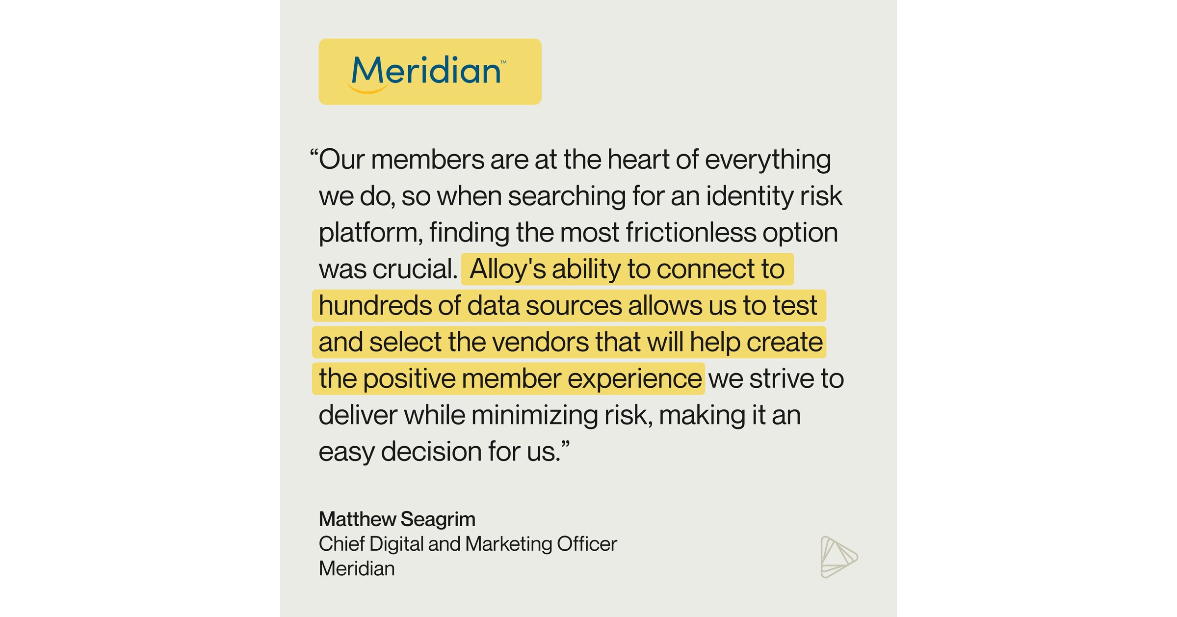 Meridian Credit Union Partners with Alloy to Better Protect New Members