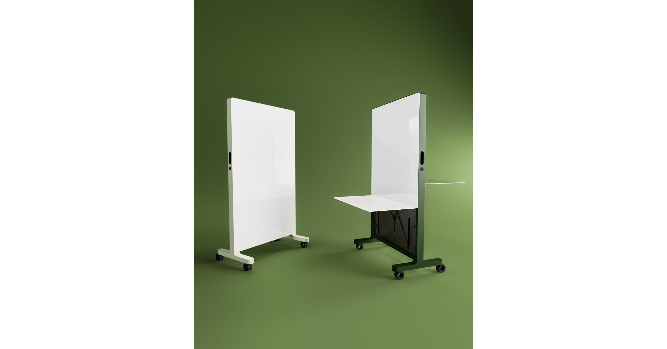 Clarus Unveils a Mobile Dry-Erase Glassboard with Built-in Desk
