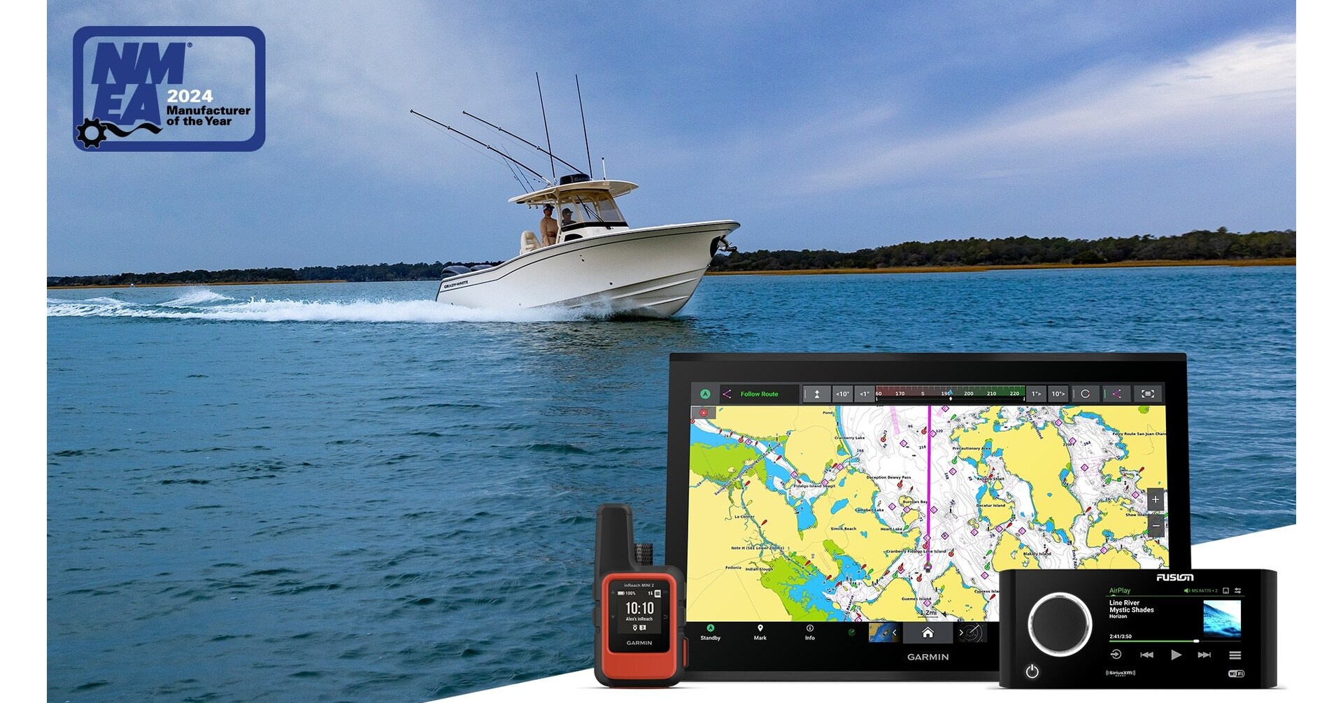 Garmin named 2024 Manufacturer of the Year by NMEA for 10 consecutive years
