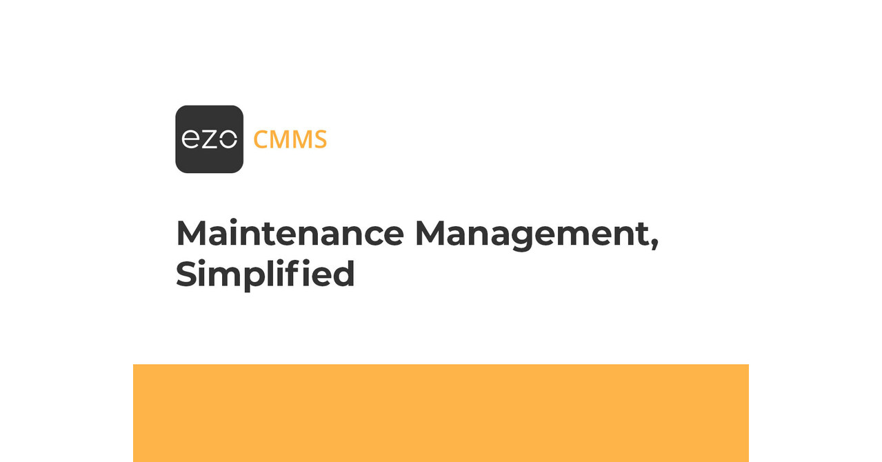 EZO CMMS Gains Traction, Announces New IoT-Powered Features Ahead of ...
