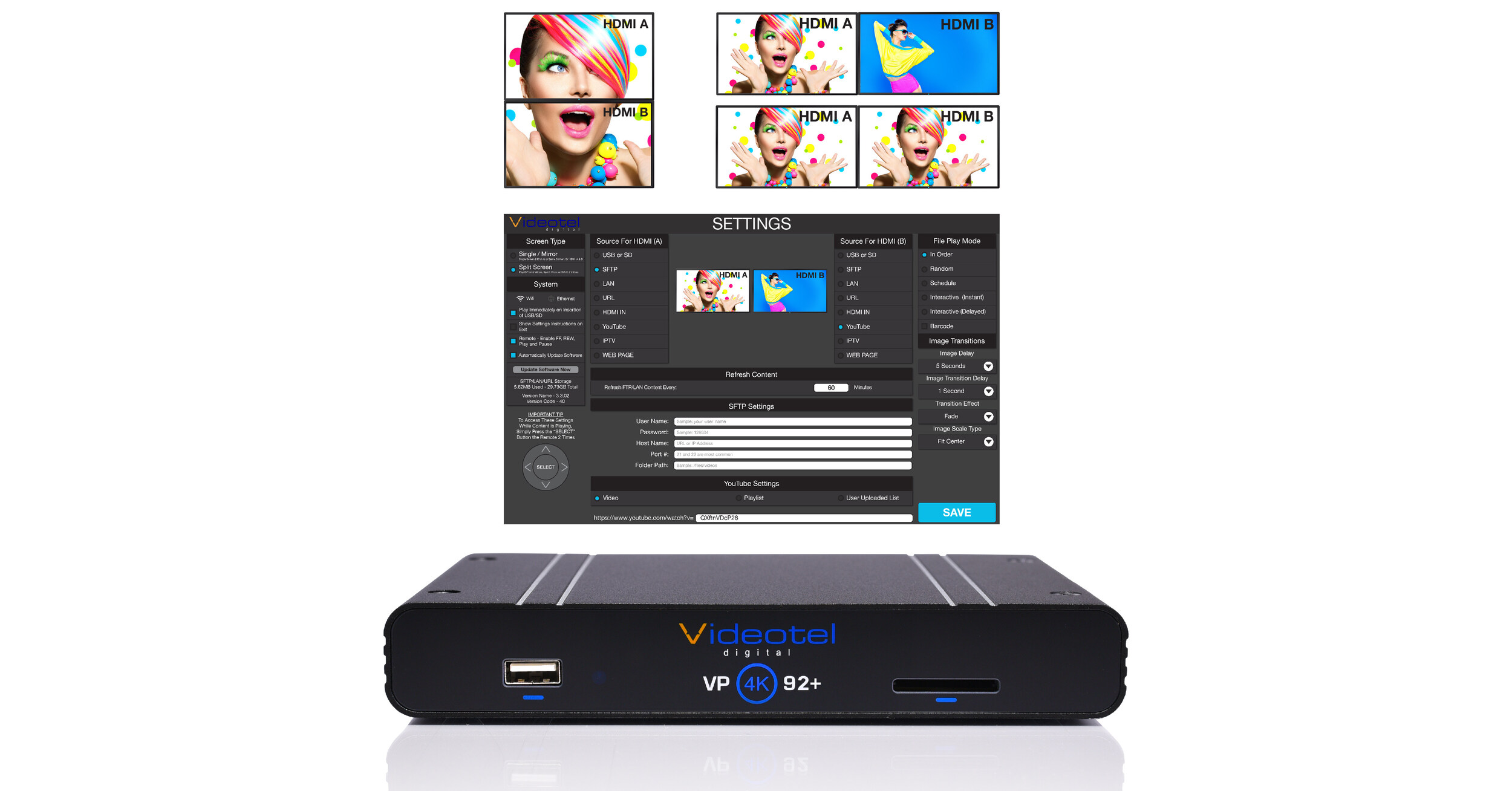Videotel Digital Introduces the All New VP92+ Digital Signage Media Player