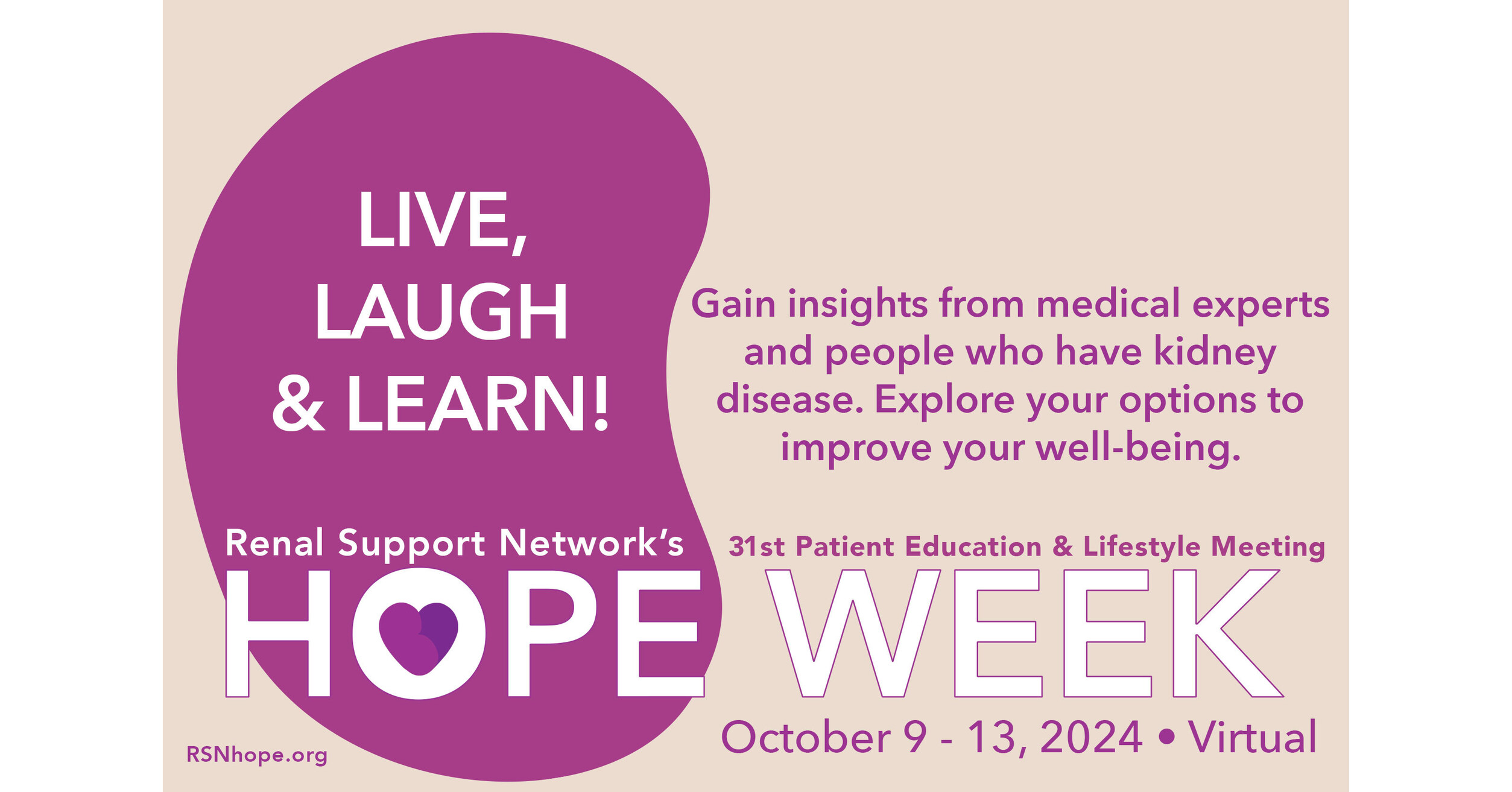 Renal Support Network to Host 31st Annual Kidney Disease Education and ...