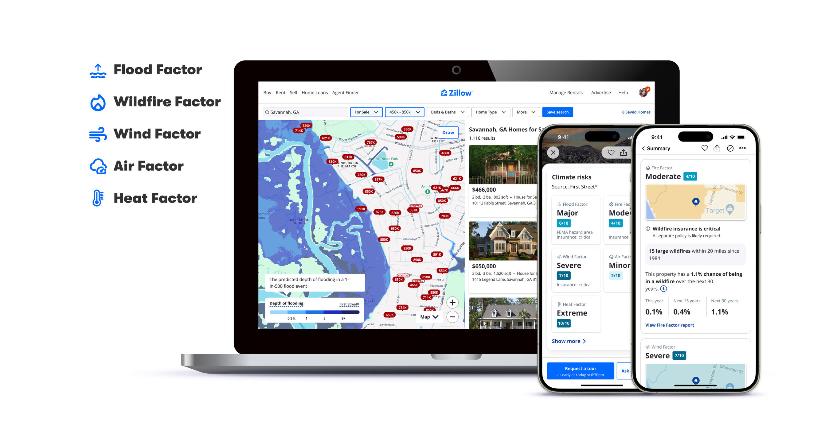 Zillow introduces First Street's comprehensive climate risk data on for ...