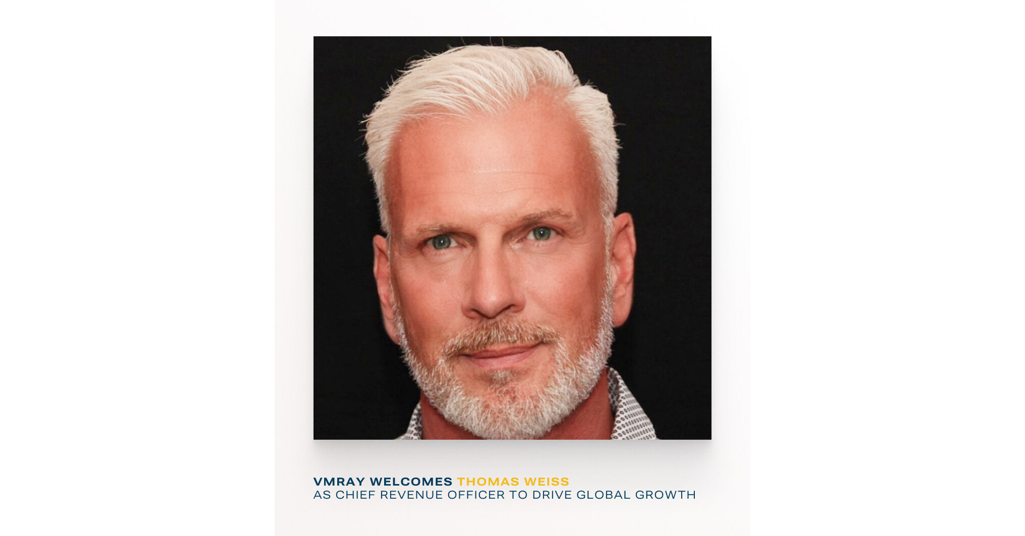 VMRay Welcomes Thomas Weiss as Chief Revenue Officer to Drive Global Growth