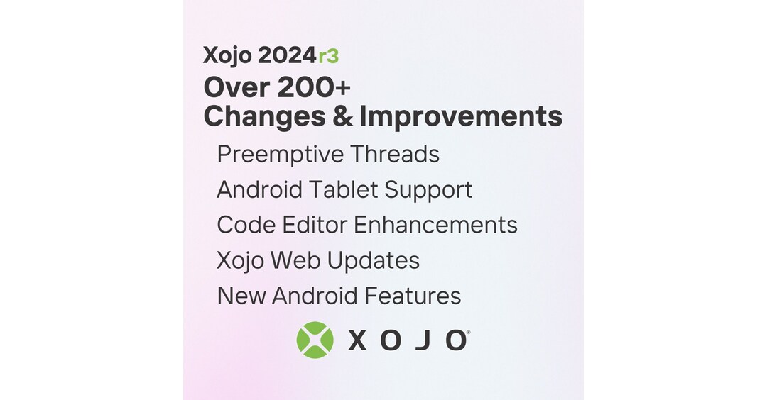 Xojo 2024 Release 3 Adds the Power of Preemptive Threads, Android Tablet Support