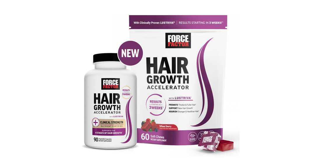 Force Factor Launches Hair Growth Accelerator Featuring Nutrition21's ...