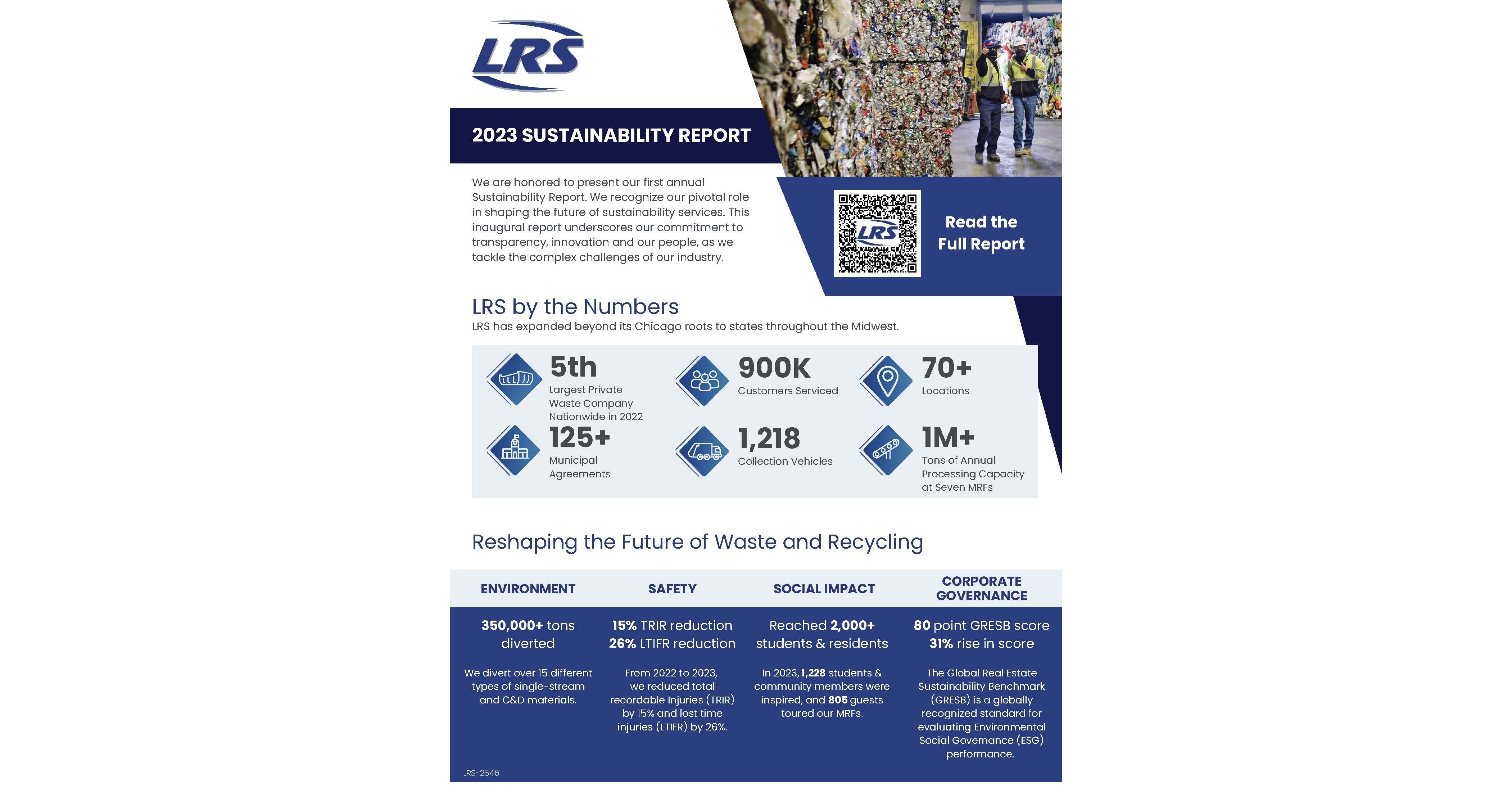 Lakeshore Recycling Systems (LRS) Releases First Annual Sustainability ...