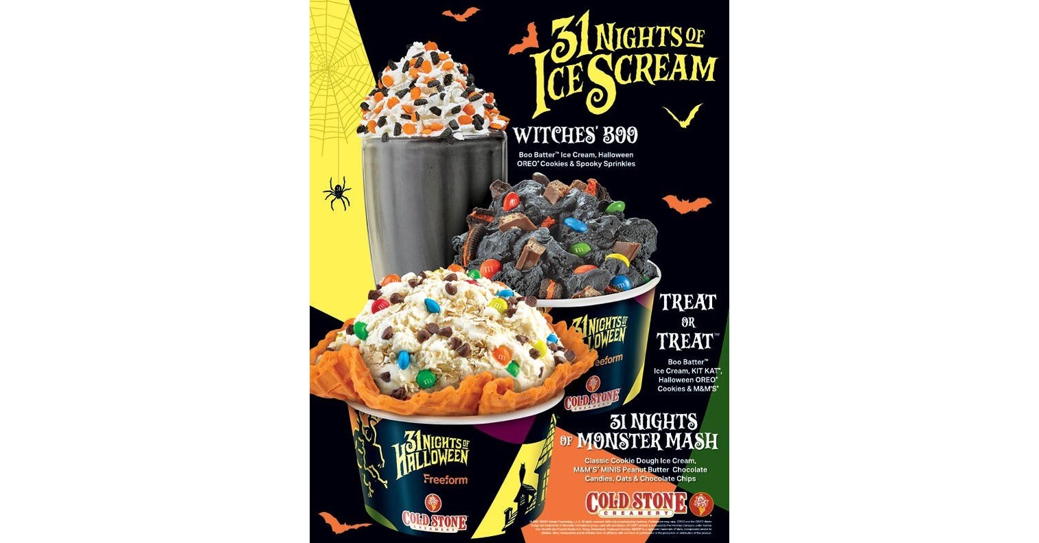 Cold Stone Creamery Partners with Freeform's '31 Nights of Halloween ...