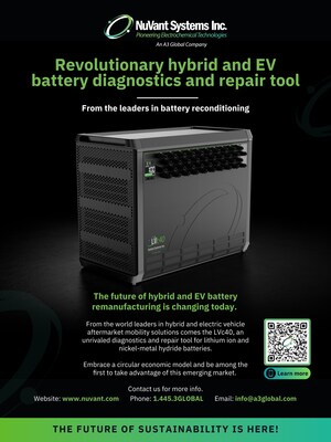NuVant Systems Launches the LVc-40 Hybrid and EV Battery Tool